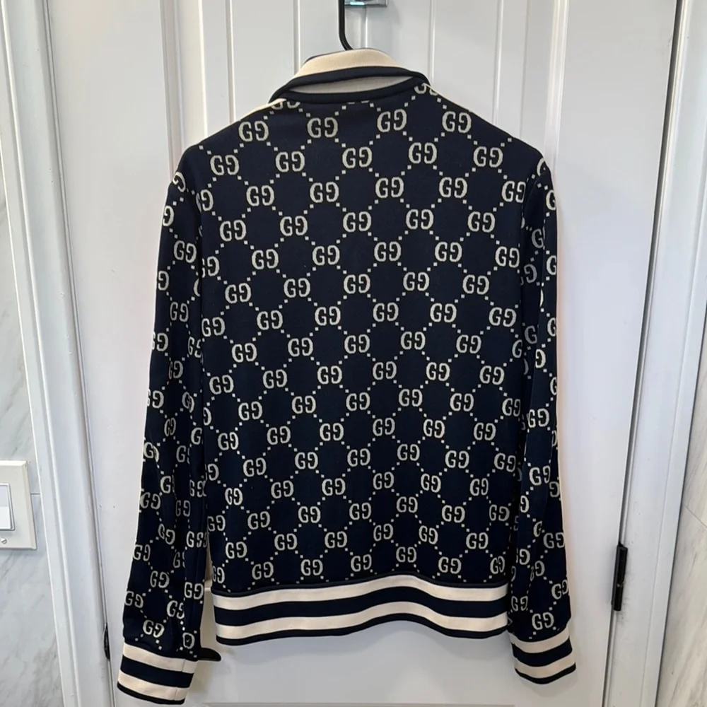 Gucci | Jackets & Coats | Gucci Monogram Jacquard Track Jacket | Poshmark